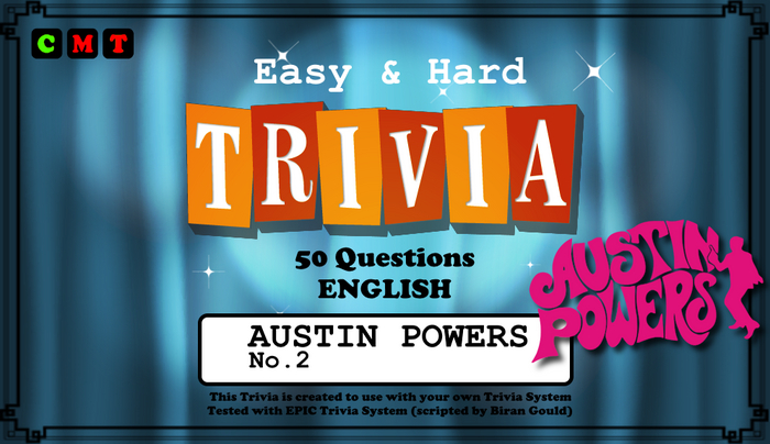 Second Life Marketplace - [EPIC Trivia] Austin Powers No.2 (ADD ME)